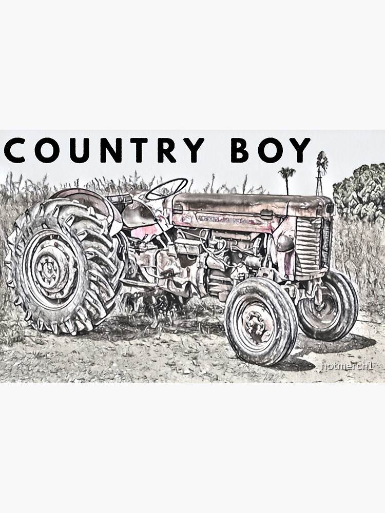 "Country Boy" Sticker by hotmerch1 | Redbubble