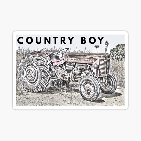 "Country Boy" Sticker by hotmerch1 | Redbubble