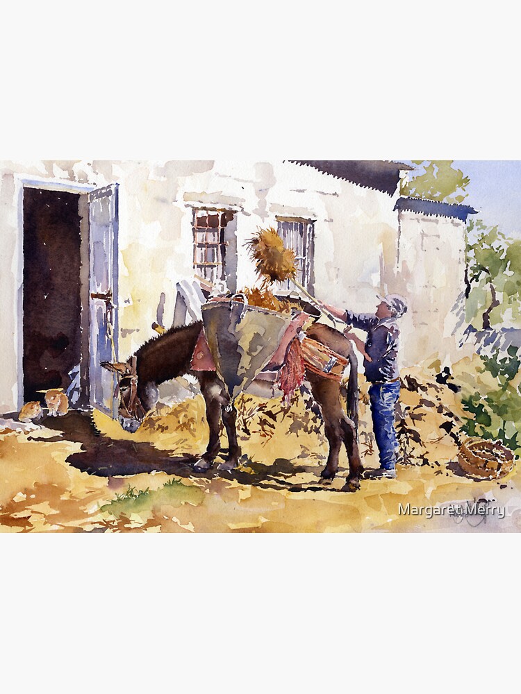 "Donkey Work" Sticker by margaretmerry | Redbubble