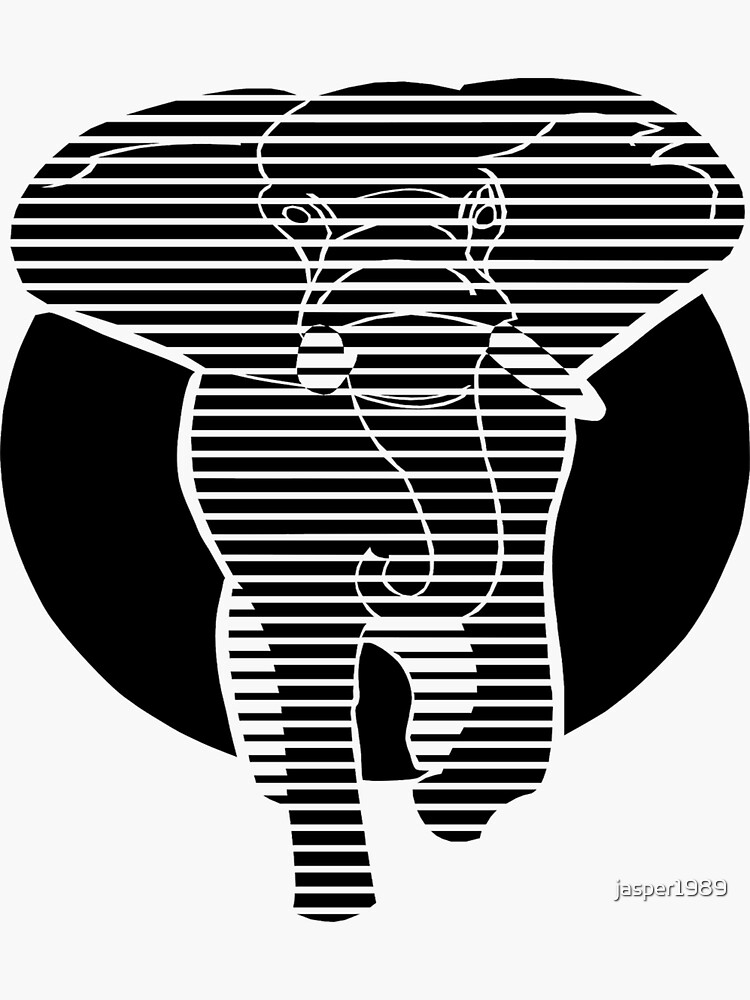 "shadow elephant" Sticker for Sale by jasper1989 | Redbubble