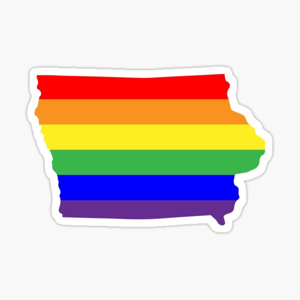 "Iowa Pride" Sticker by Nuft | Redbubble