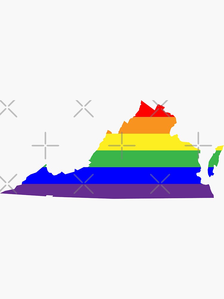 "Virginia Pride" Sticker for Sale by Nuft | Redbubble