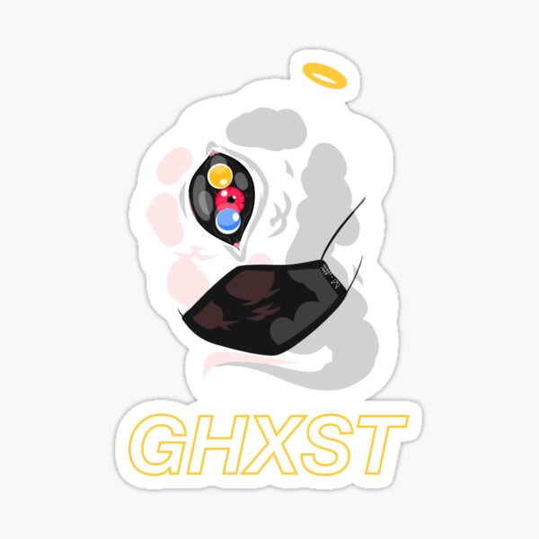 "GHXST | WIZMXNTE " Sticker for Sale by wizmonte | Redbubble