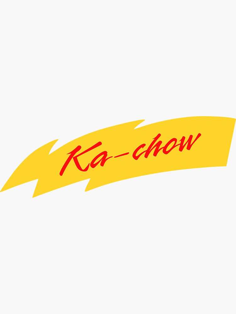 "Ka-Chow" Sticker for Sale by Kandace Guzman | Redbubble