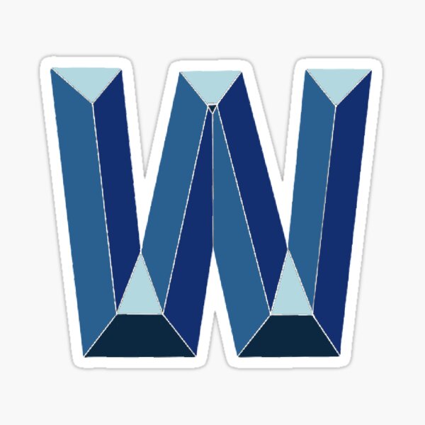 "Letter W" Sticker for Sale by JulianneAmante | Redbubble