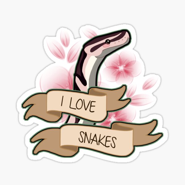 "I love Snakes" Sticker by SpagettiOTF | Redbubble