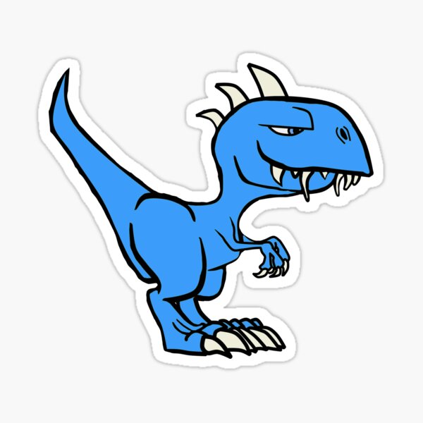 "blue dinosaur" Sticker by phys | Redbubble