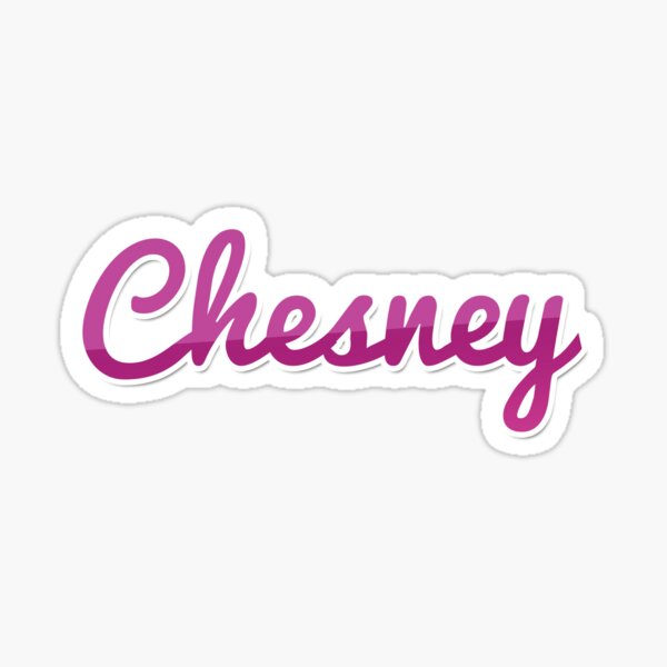"Chesney" Sticker by rednready6 | Redbubble