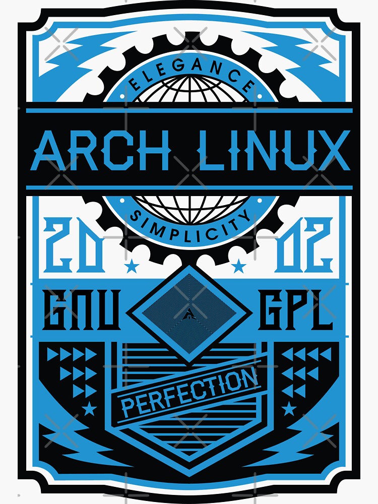 "Arch Linux" Sticker for Sale by ShoeBill99 | Redbubble
