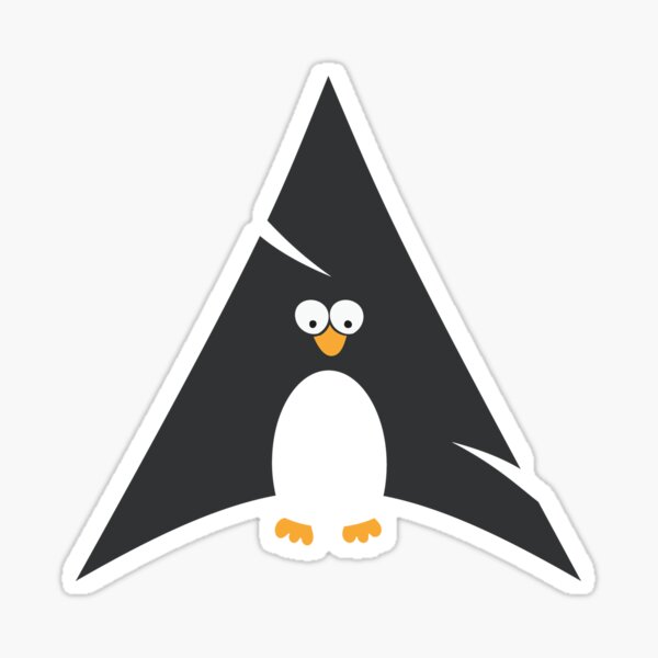 "Arch tux" Sticker by ShoeBill99 | Redbubble
