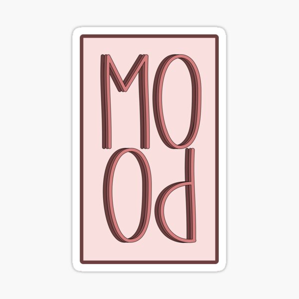 "MOOd" Sticker for Sale by michaelalekna | Redbubble