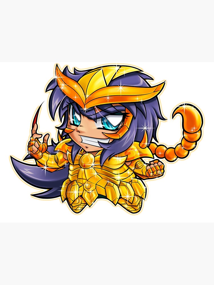 Lienzo «Milo Scorpius Chibi Saint Seiya Caballeros del zodiaco.» de ...