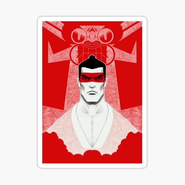 "Samurai Jack & Aku" Sticker for Sale by Rahul93 | Redbubble