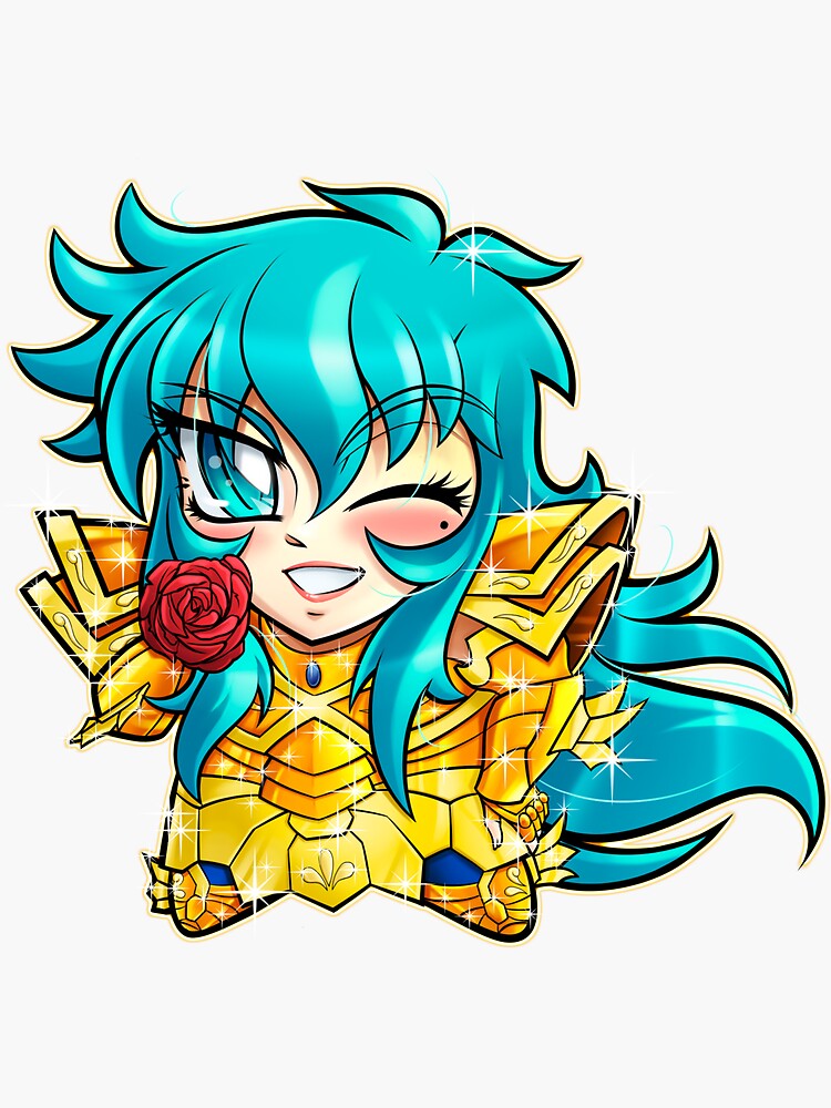 "Aphrodite pisces Chibi Saint Seiya Knights Of the Zodiac." Sticker by ...