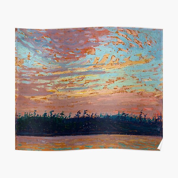 "Tom Thomson - Sunset Sky" Poster for Sale by ArtExpression | Redbubble