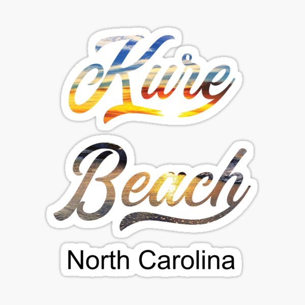 "Kure Beach NC" Sticker by Coastal-Designs | Redbubble