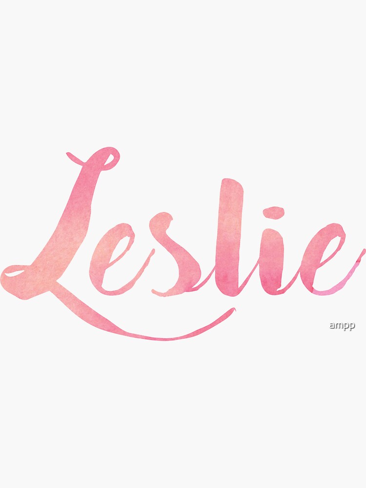 "Leslie" Sticker by ampp | Redbubble