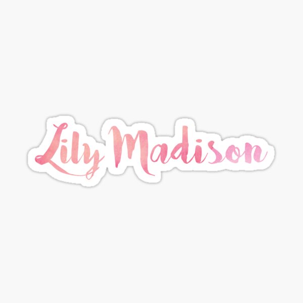 "Lily Madison" Sticker by ampp | Redbubble