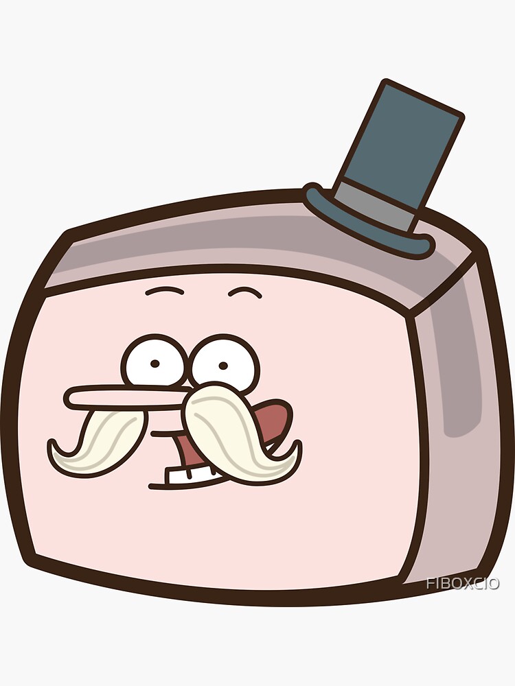 "Pops - Regular Show Boxheadz" Sticker for Sale by FIBOXCIO | Redbubble