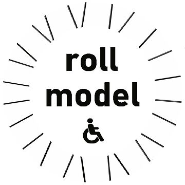 "Roll Model" Sticker for Sale by jamiepsdesigns | Redbubble