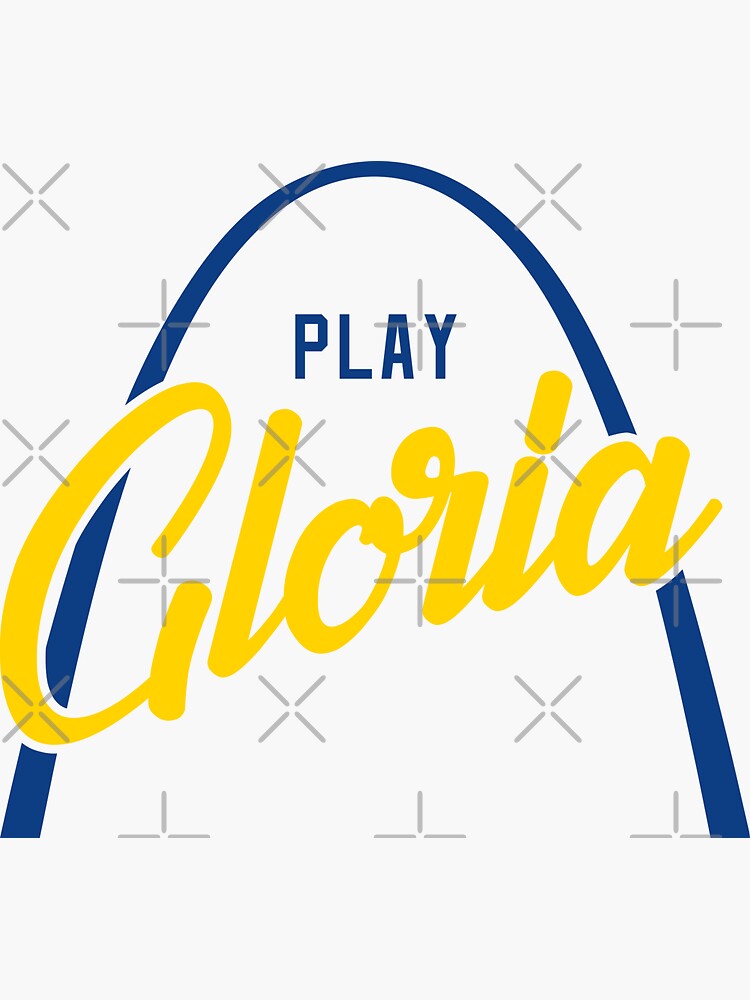"Play Gloria" Sticker by tomhillmeyer | Redbubble