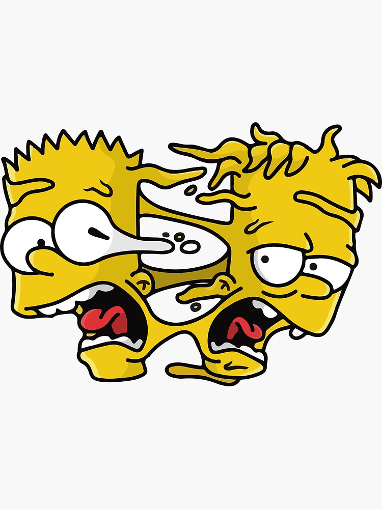 "Hugo & Bart" Sticker by Alvaro00 | Redbubble