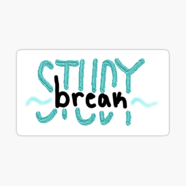 "Study Break" Sticker for Sale by studyingenglish | Redbubble