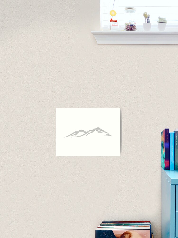 "Mountains ASCII" Art Print by A-Nita | Redbubble