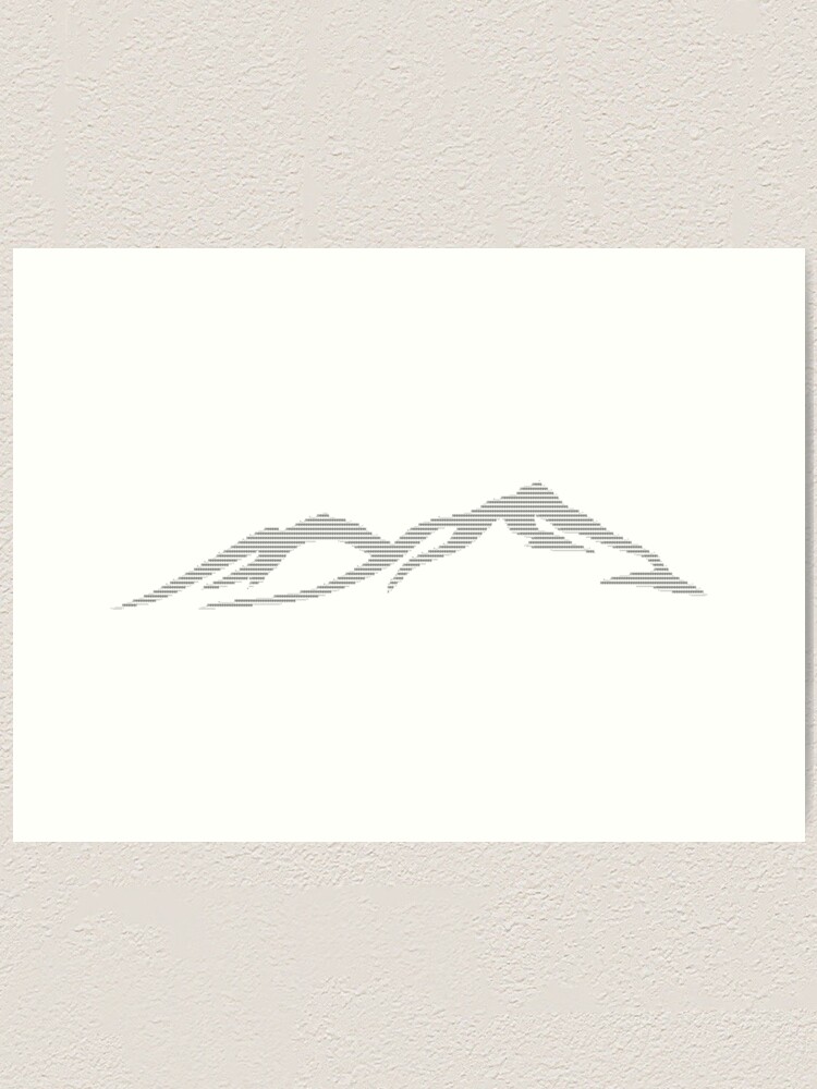 "Mountains ASCII" Art Print by A-Nita | Redbubble