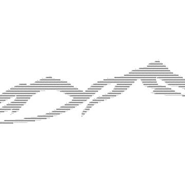 "Mountains ASCII" Art Print by A-Nita | Redbubble