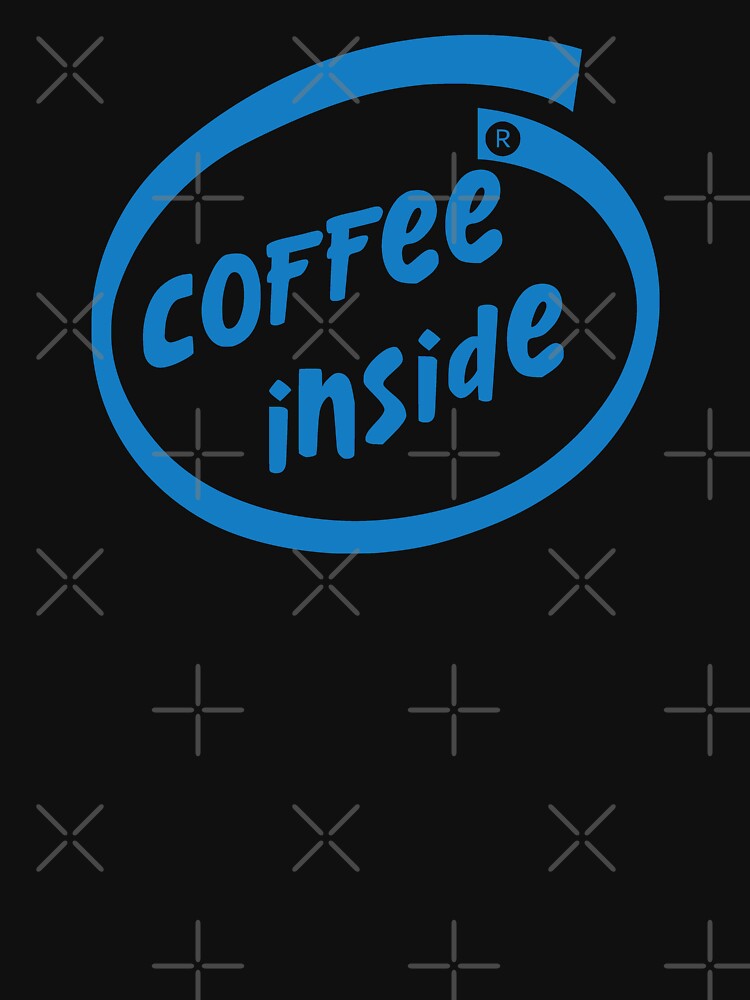 "Coffee Inside - Intel Logo Parody" T-shirt for Sale by MonkeyBDesigns ...