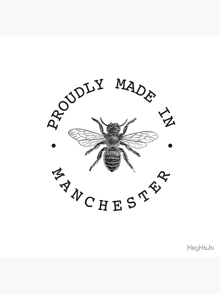 "Manchester Worker Bee 'Proudly Made in Manchester'" Pillow for Sale by ...