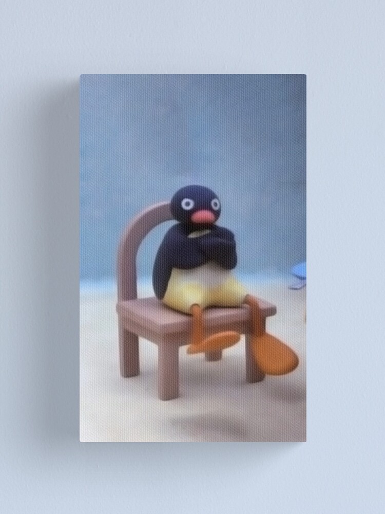 "Wütend Pingu" Leinwanddruck von j-and-h | Redbubble