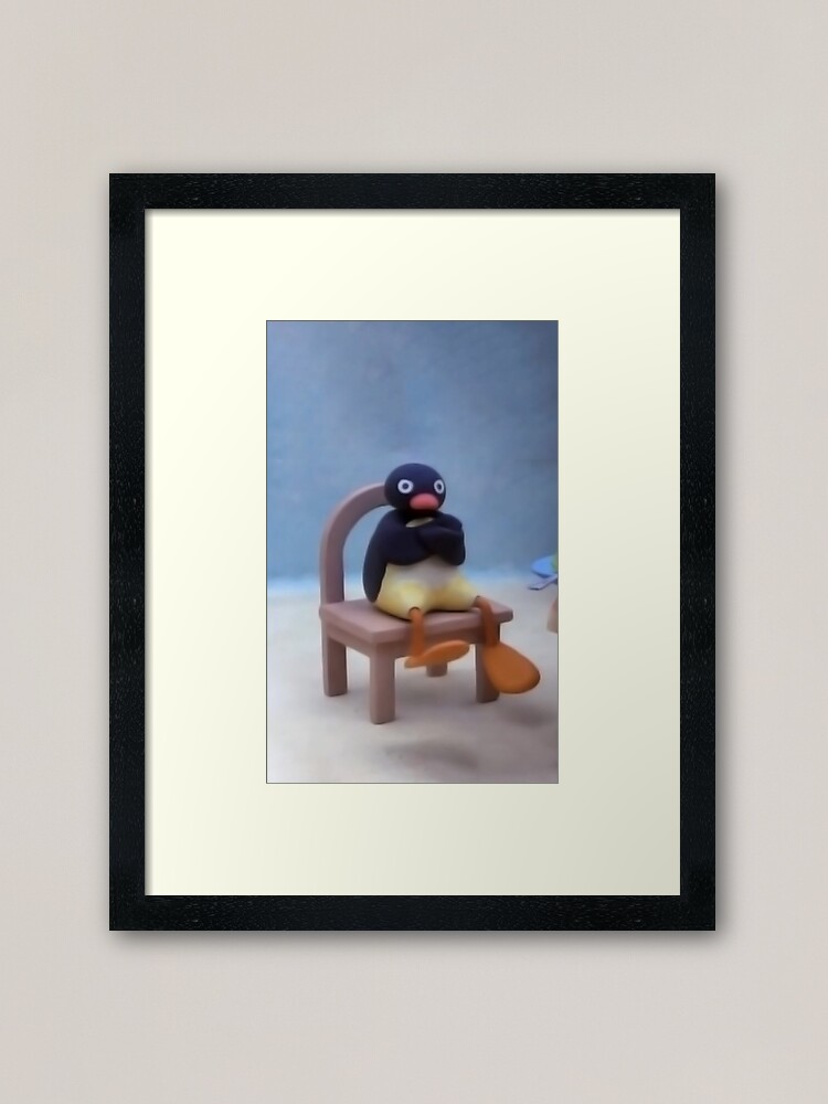 "Angry Pingu" Framed Art Print for Sale by j-and-h | Redbubble