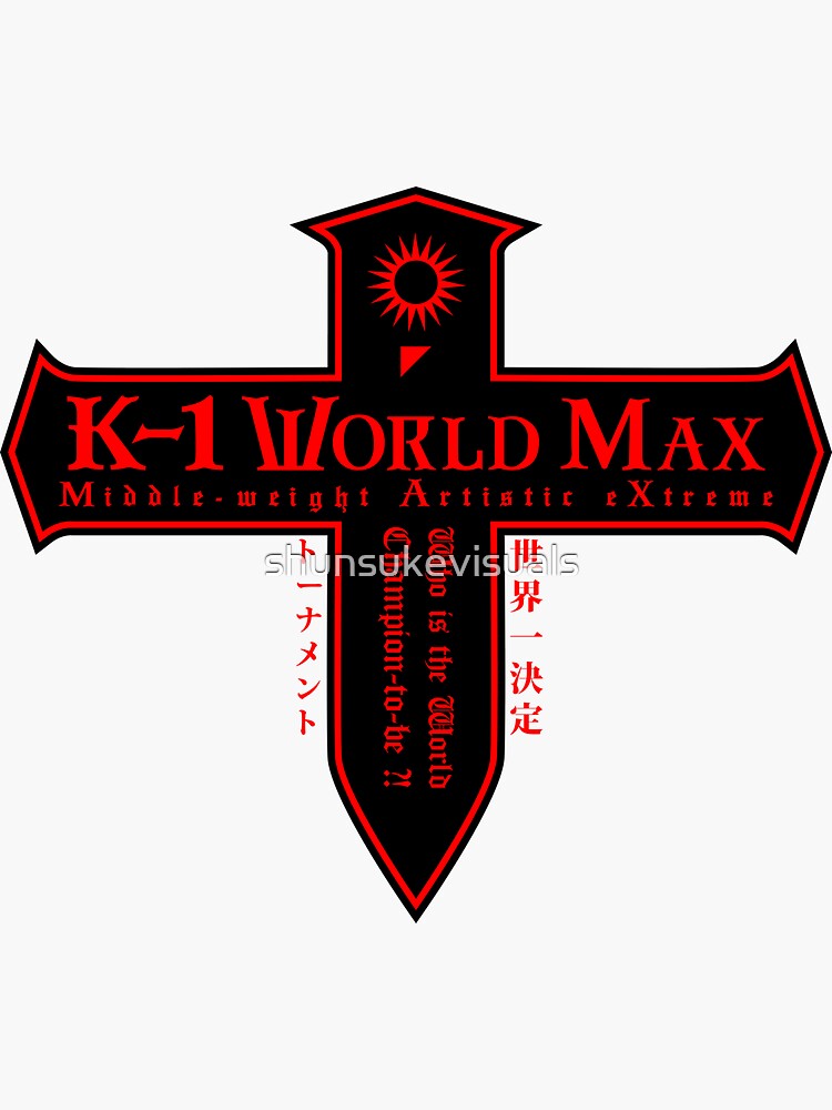 "MAX Cross Red & Black" Sticker for Sale by shunsukevisuals | Redbubble