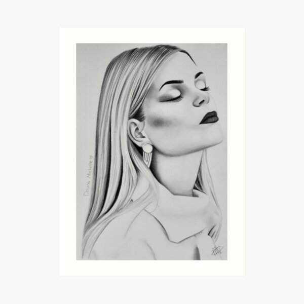 "Davina Michelle drawing" Art Print by -draw-always- | Redbubble