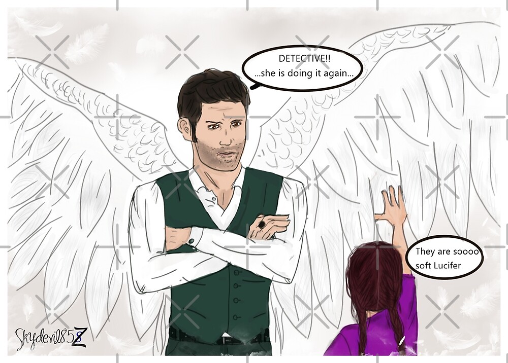 "Lucifer and Trixie Wings" by Skydevil1985 | Redbubble