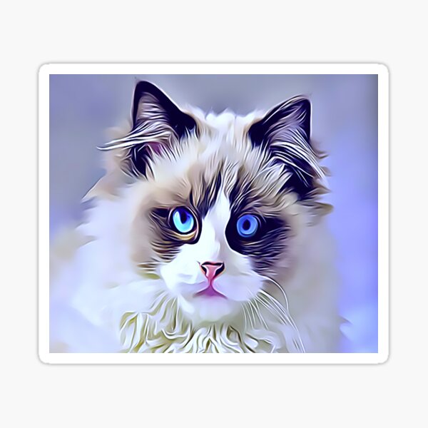 "Himalayan Cat" Sticker for Sale by Sunleil | Redbubble
