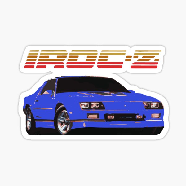 "1980sChevy Camaro IROC-Z Z28 Blue" Sticker for Sale by FromThe8Tees ...