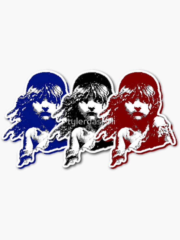 "LES MISERABLES" Sticker for Sale by tylerdascoli | Redbubble