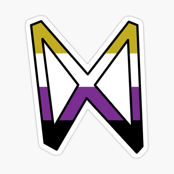 "nonbinary dagaz pride rune" Sticker for Sale by penrosequartz | Redbubble