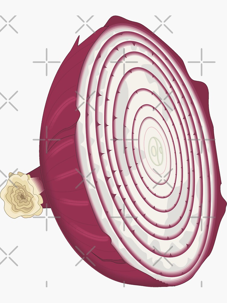 "Red onion" Sticker for Sale by Judge-Hatchet | Redbubble