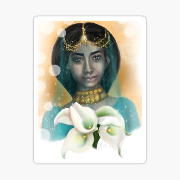 "Jazmin queen" Sticker for Sale by NanetteMetamorp | Redbubble