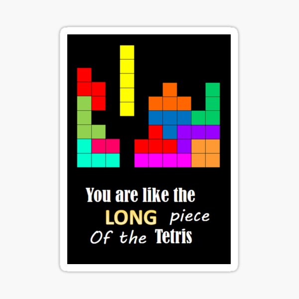 "tetris" Sticker by Ebbyz3 | Redbubble
