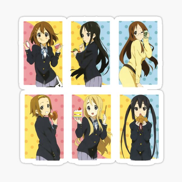 "K-On! Full Set" Sticker for Sale by PensiveCactus | Redbubble