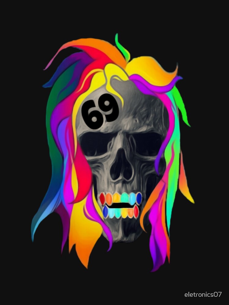 "Tekashi 69 rapper skull" T-shirt for Sale by eletronics07 | Redbubble ...