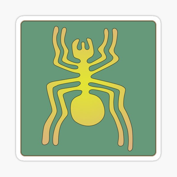 "Vivid Nazca Spider" Sticker for Sale by kernowerno | Redbubble