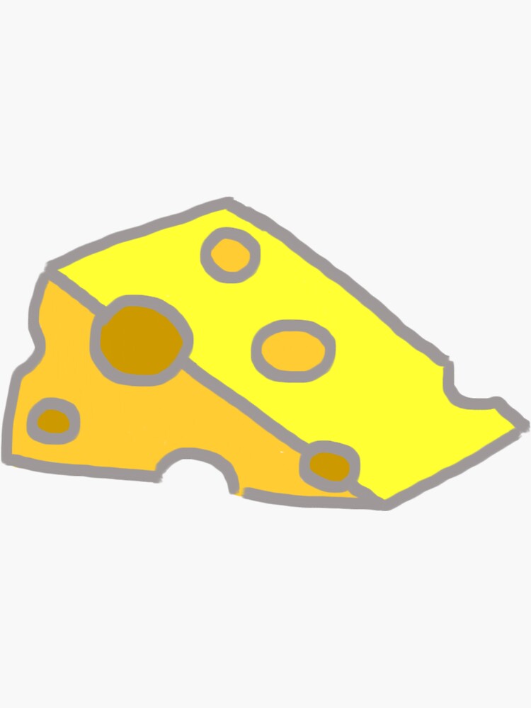"Cheese Sticker" Sticker by ag121 | Redbubble