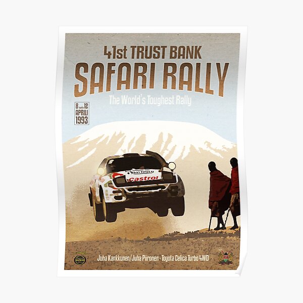 "41st Safari rally" Poster for Sale by peterdials | Redbubble