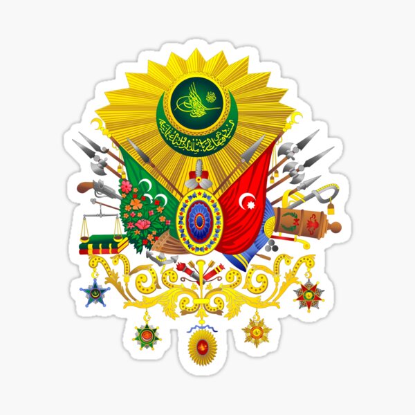 "Coat of Arms - Sultan Abdulhamid II - Ottoman Empire " Sticker for ...